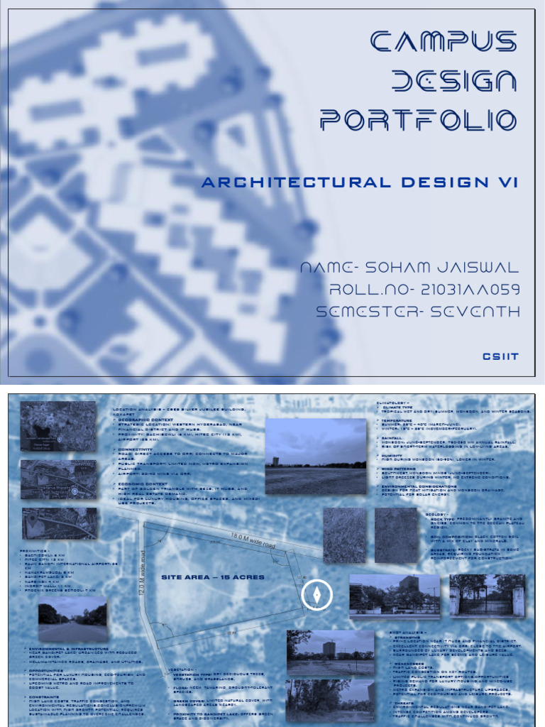 Campus Design Portfolio | PDF | Monsoon | Wound