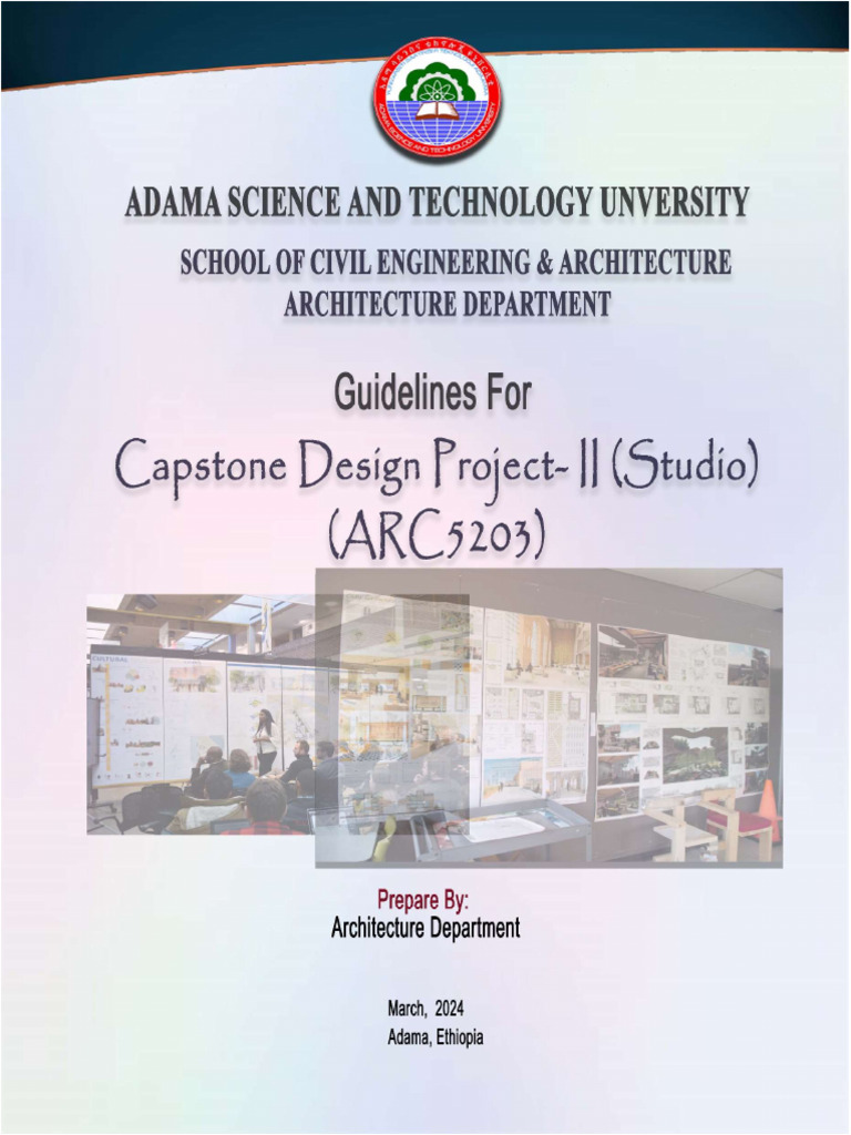BSc Architecture Capstone II Guidelines | PDF | Wound | Design