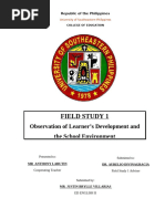 Field Study 1 Portfolio University of So | PDF | Teachers | Classroom