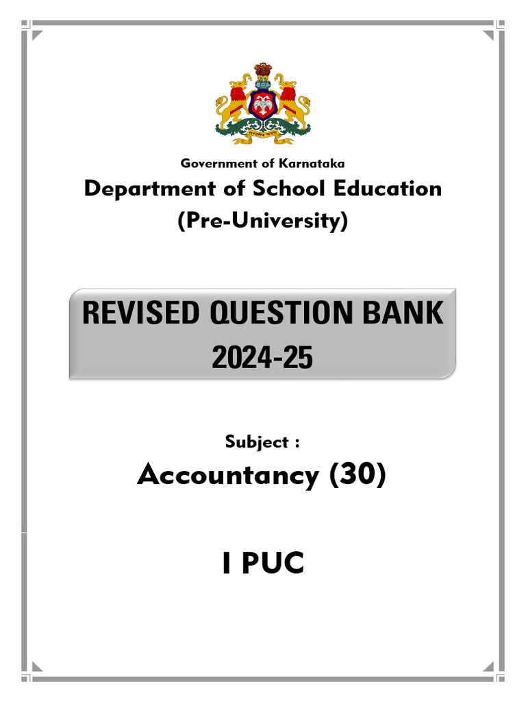 Acc Q Bank | PDF | Debits And Credits | Financial Accounting