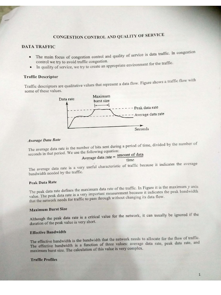 Congestion Control and QOS | PDF