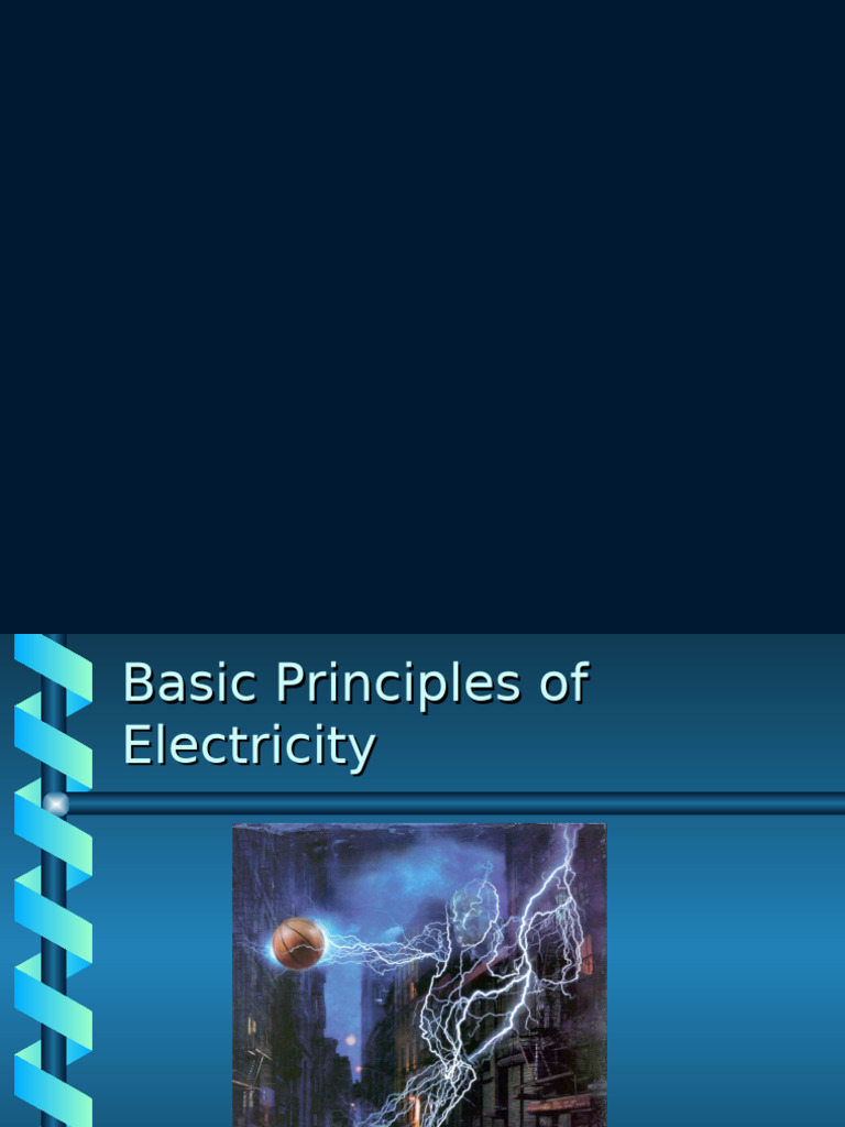 Chap 4 - Basic Principles of Electricity | PDF | Electric Current | Electron