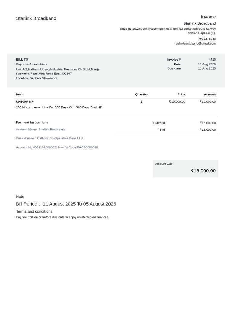 Invoice#4710 | PDF