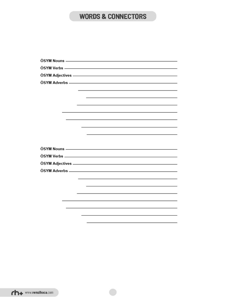 Words and Connectors | PDF