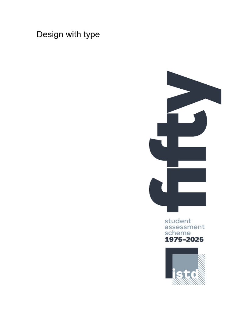 ISTD 2025 SAS Briefing Pack | PDF | Typography | Pound Sterling