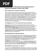 British Rule India Timeline | PDF
