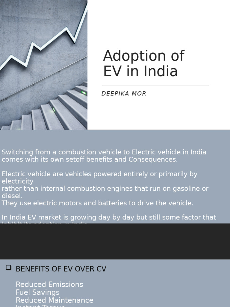 EV Adoption in India: Benefits & Challenges | PDF | Electric Vehicle ...