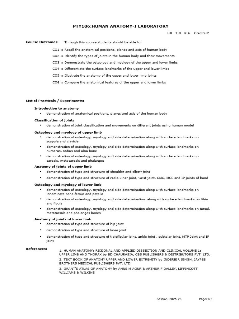 FRM Course Syllabus IPDownload | PDF | Human Leg | Joint
