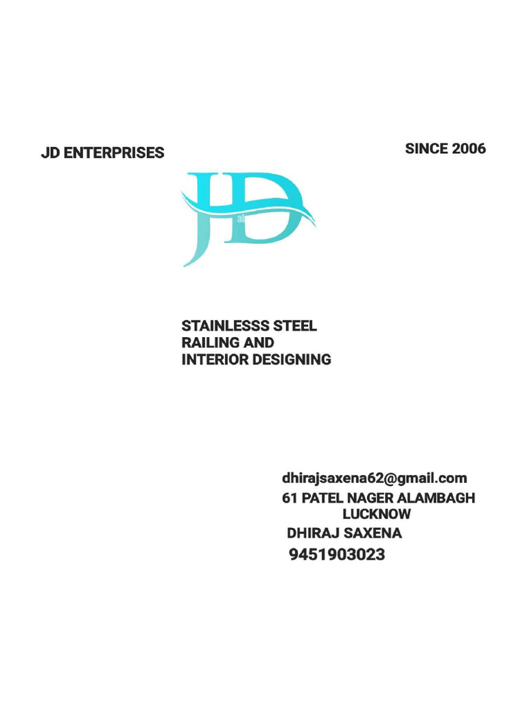 JD Enterprises Catalogue | PDF