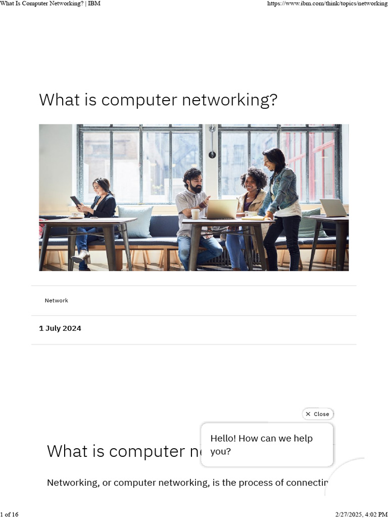 IBM Computer Networking Overview | PDF | Computer Network | Network ...