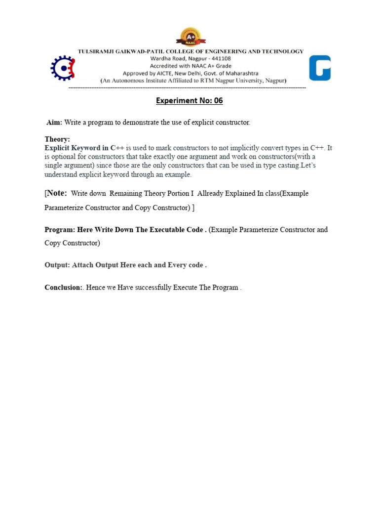 Practical No 6 Oops | PDF