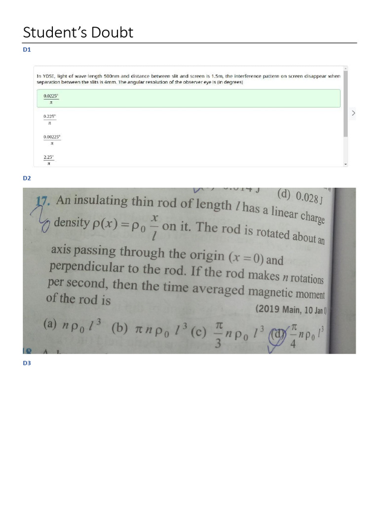 Student S Doubt | PDF