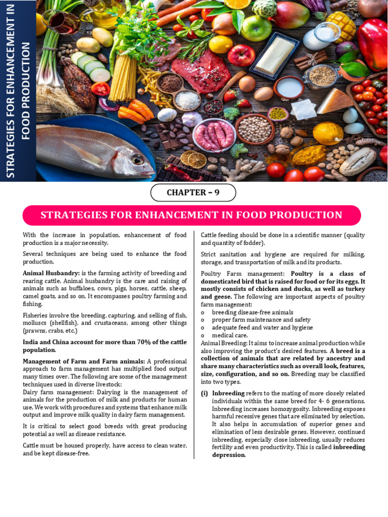 Strategies For Enhancement in Food Production | PDF | Plant Breeding ...
