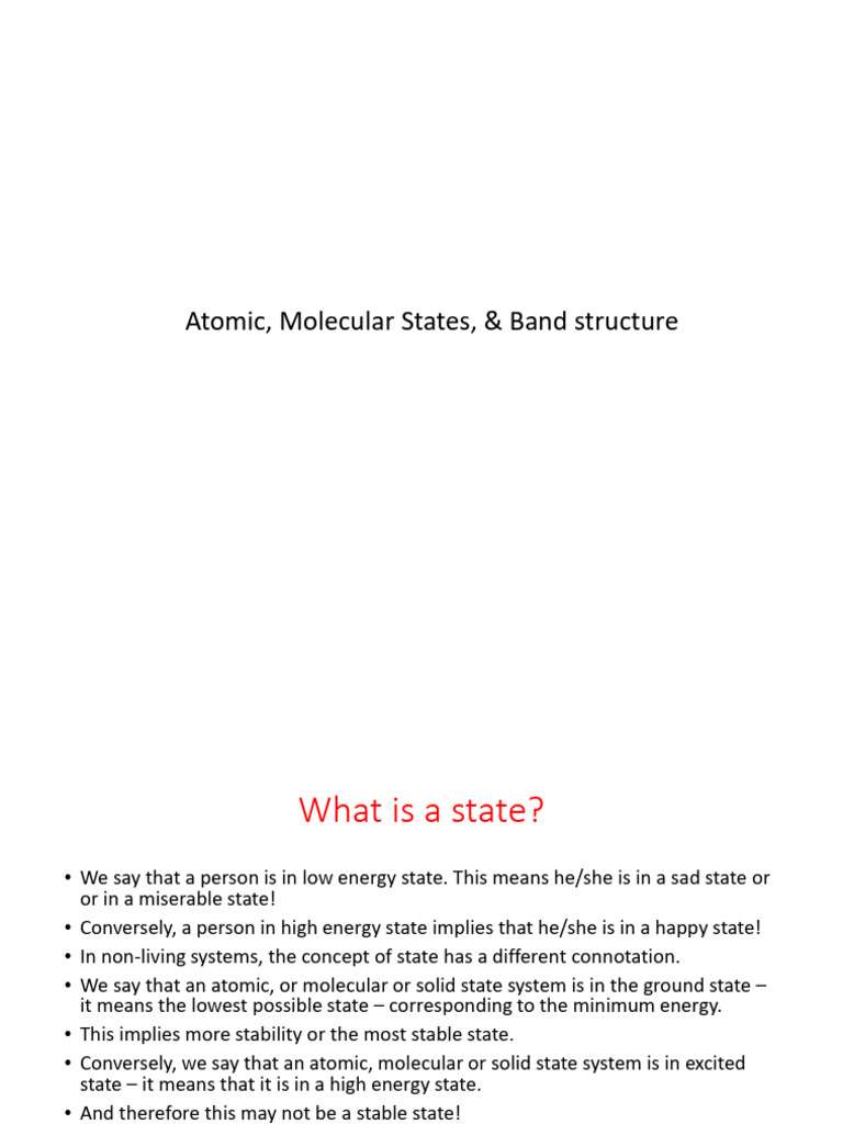 Atomic Molecular Structure | PDF | Energy Level | Chemical Bond