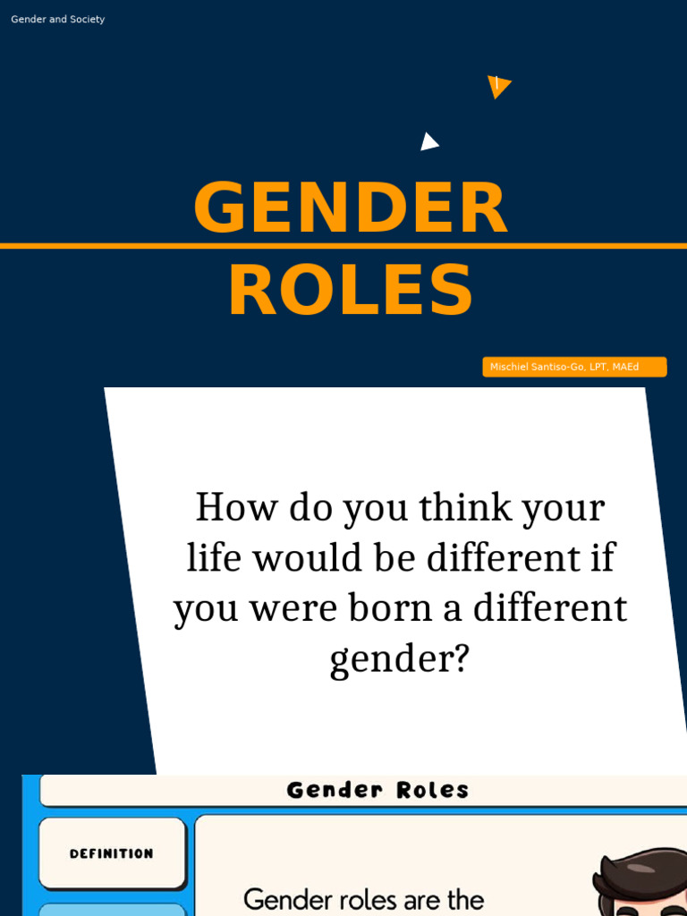 Lesson 3 Gender Roles1 | PDF