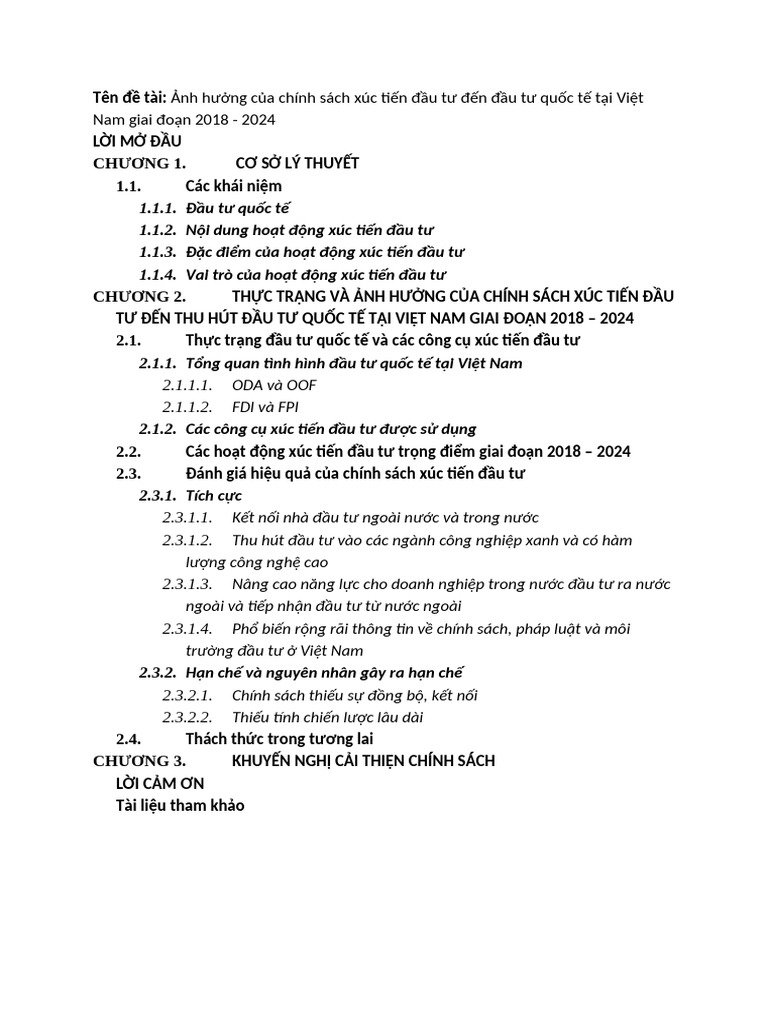 Draft Outline | PDF