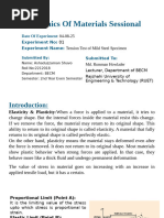 The Stress Strain Curve of The Mild Steel | PDF | Deformation ...