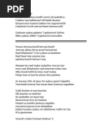 Walaloo Haadha: Jaalala fi Galata | PDF