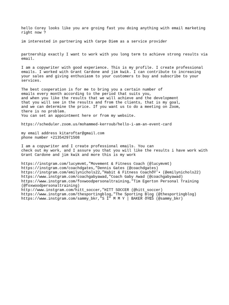 Email Marketing Partnership Proposal | PDF