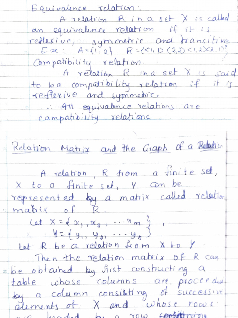 Relation Matrix | PDF