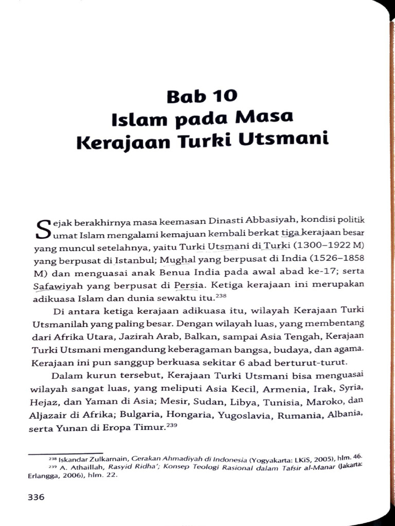 Sejarah Kerajaan Turki Utsmani dan Islam | PDF
