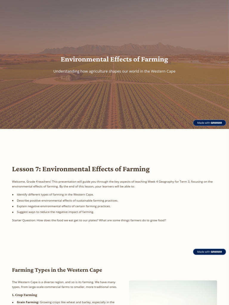 Environmental-Effects-of-Farming | PDF | Agriculture | Soil