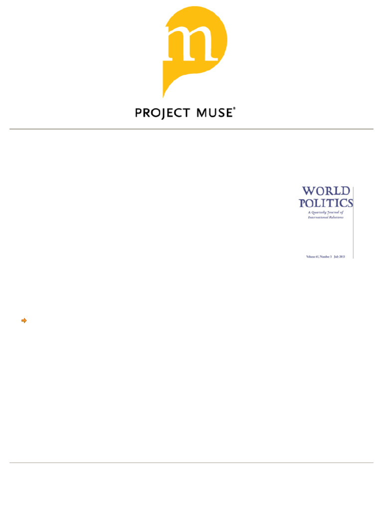 Cederman, Wimmer, And Min, Why Do Ethnic Groups Rebel | PDF | Civil War ...