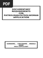 Table of Contents (Initial Requirements For PNP) | PDF