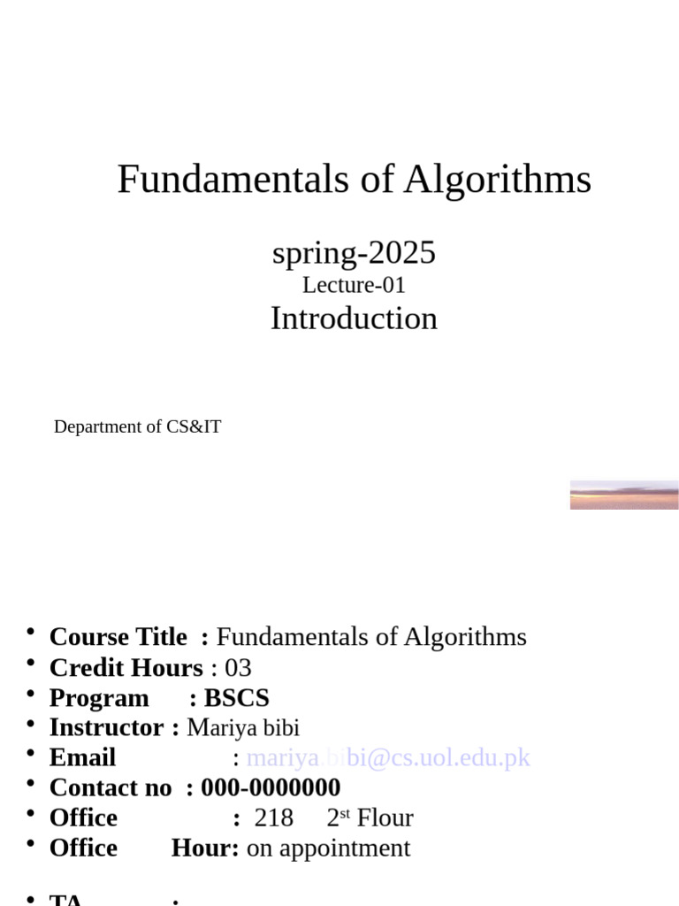 Lecture 1, DAA, Introduction, Algorithmic Structures | PDF | Algorithms | Computer Programming