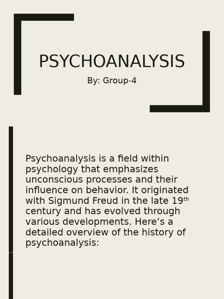 Psychoanalysis Group 6 | PDF | Psychoanalysis | Sigmund Freud
