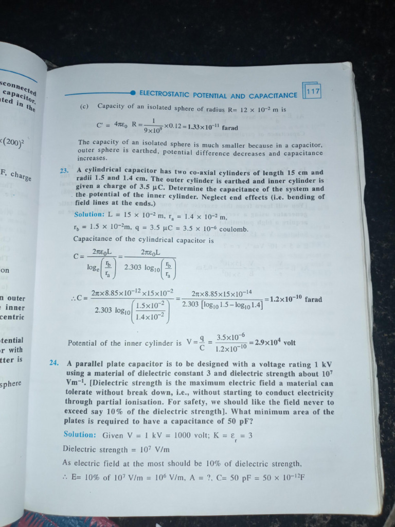 Potential and Capacitane 2 Problems | PDF | Capacitance | Capacitor
