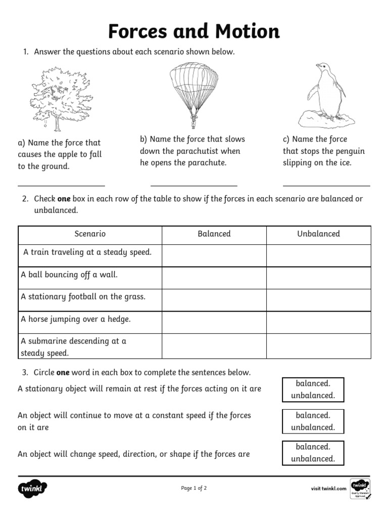 Forces and Motion | PDF