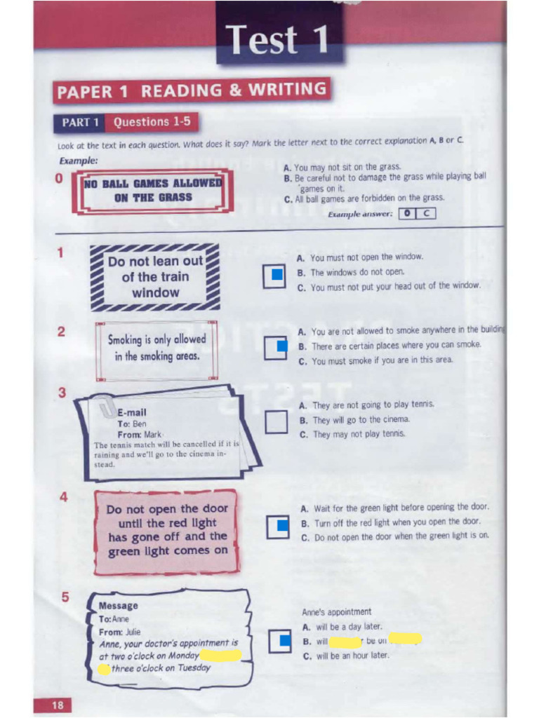 TEST 1-10 (Done) | PDF