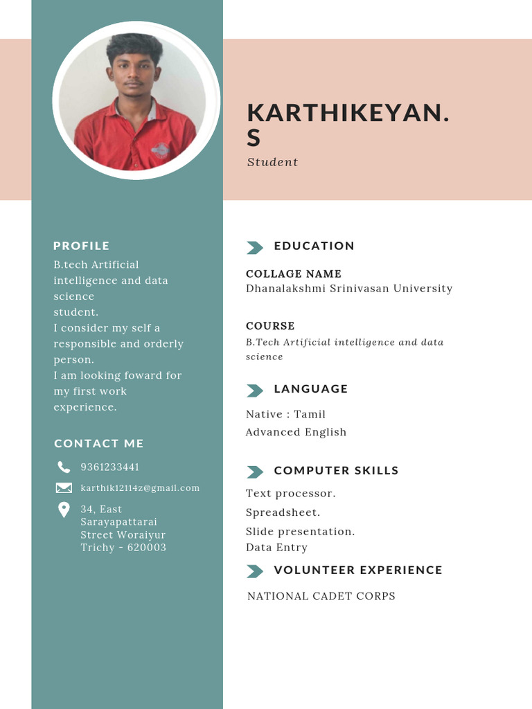 White Simple Student CV Resume | PDF