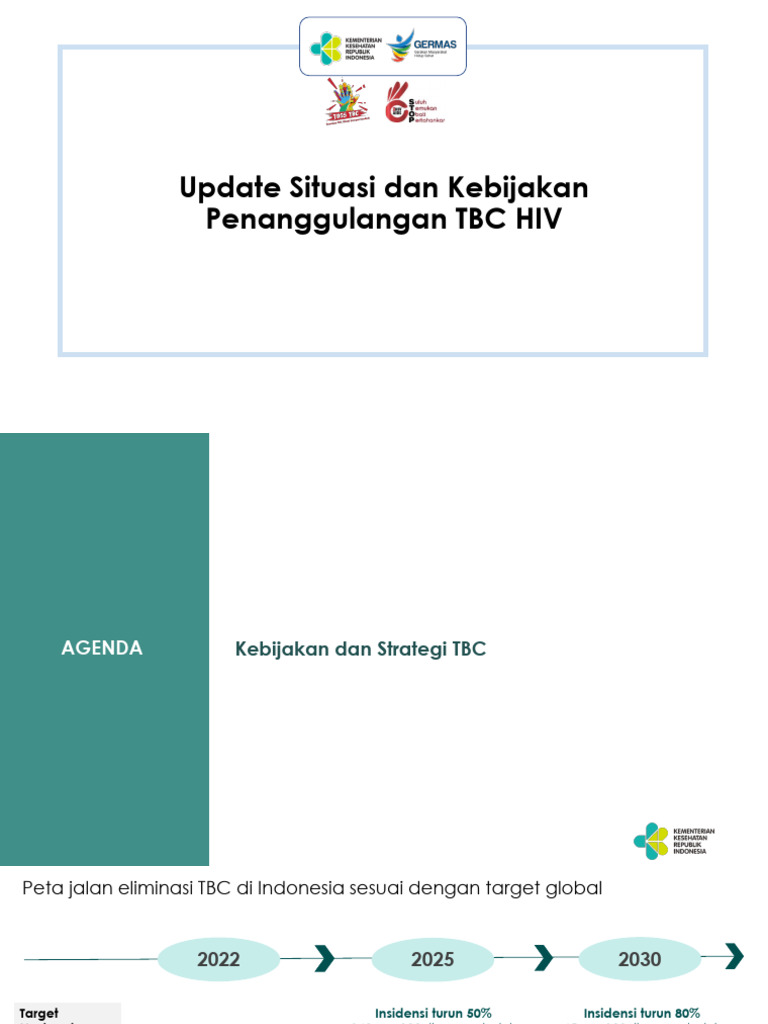 Paparan 1 - Update Situasi Dan Kebijakan Penanggulangan TBC HIV | PDF