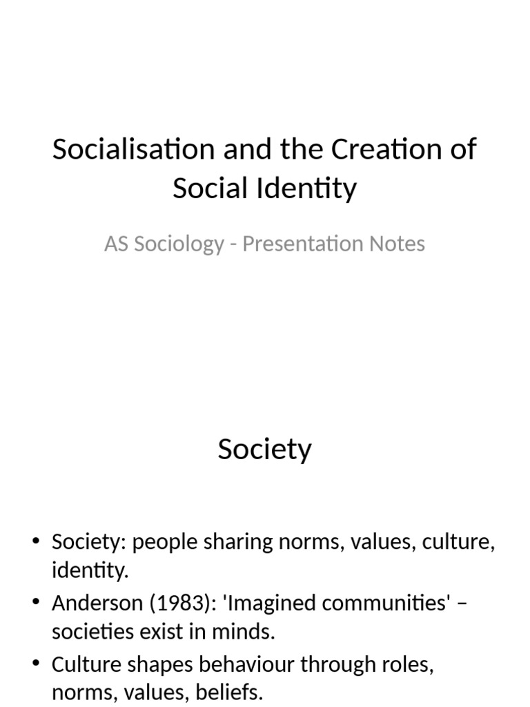 Socialisation Notes | PDF | Socialization | Deviance (Sociology)