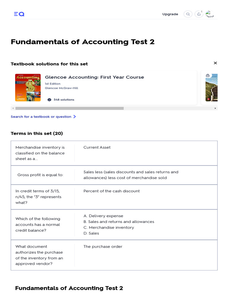 Accounting Test 2 Study Guide | PDF | Debits And Credits | Corporations