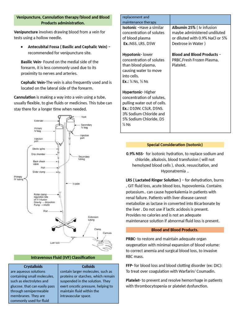 Venipuncture and IV Cannulation Guide | PDF | Intravenous Therapy | Edema