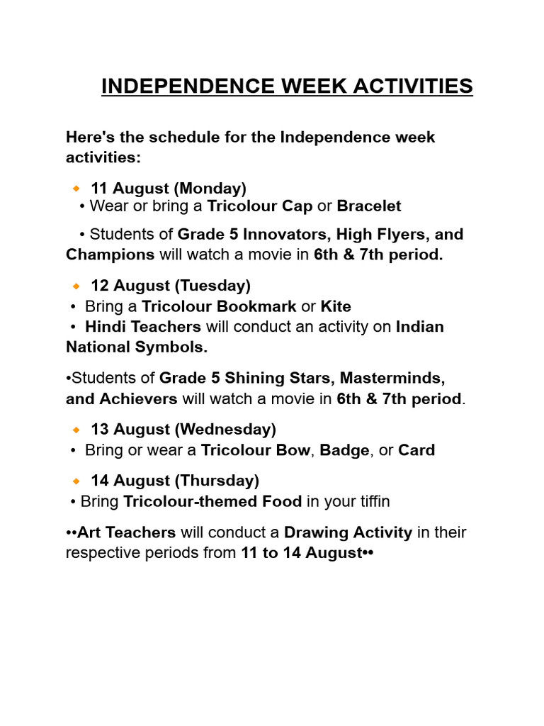 Independence Day | PDF