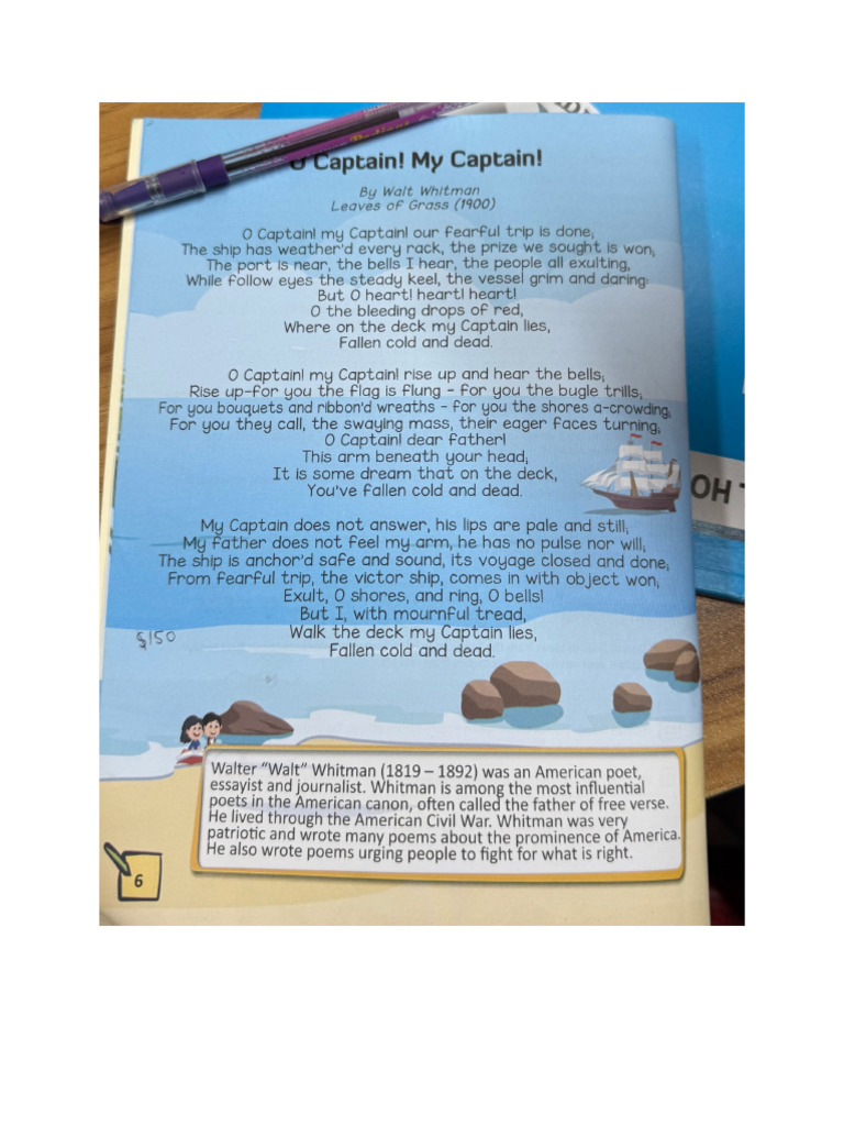O Captain! My Captain! by Walt Whitman | PDF | Confederate States Of ...