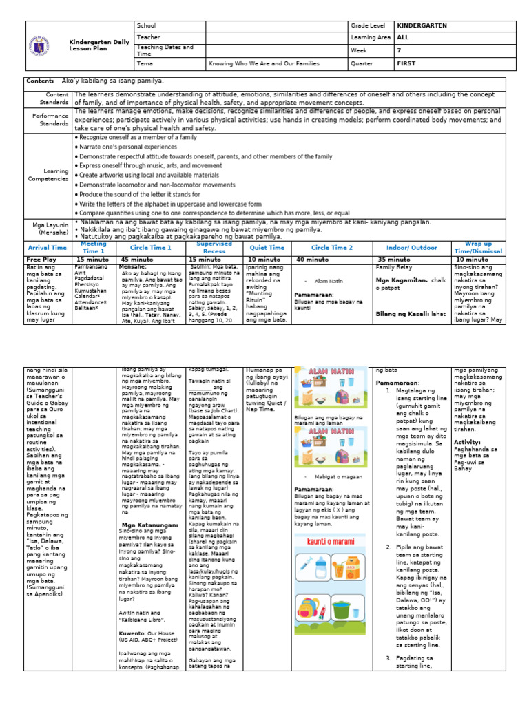 Kinder New DLL Week7 Day2 | PDF