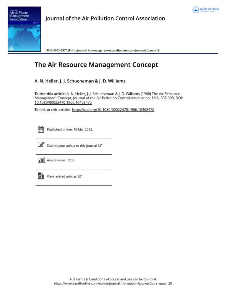 Air Resource Management Overview | PDF | Atmosphere Of Earth | Air ...