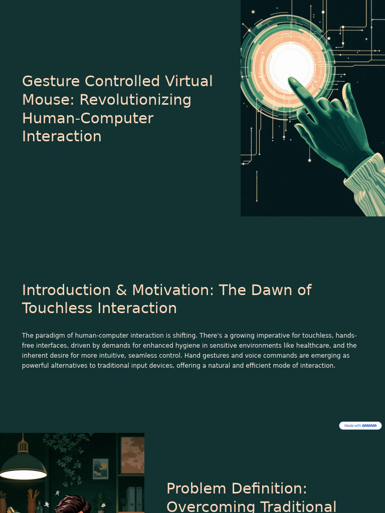 Gesture Controlled Virtual Mouse Revolutionizing Human Computer Interaction | PDF | Speech ...