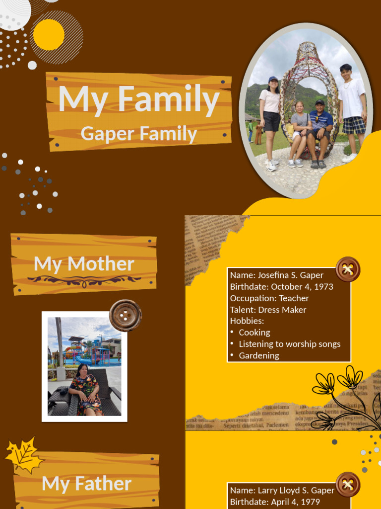 Gaper Family: Profiles and Hobbies | PDF