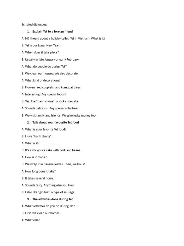 Scripted Dialogues | PDF