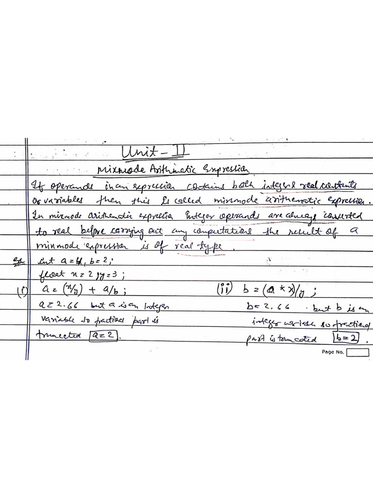 Introduction To C Language Pps Unit 2 Pdf