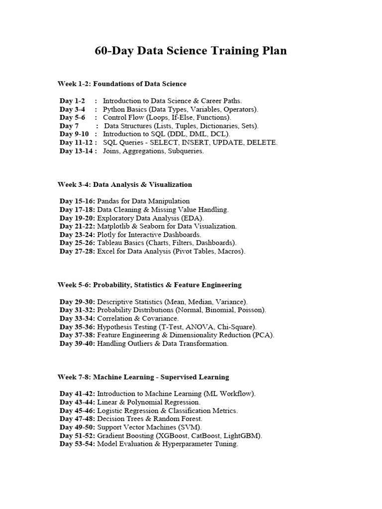 Brassy Training Plan | PDF