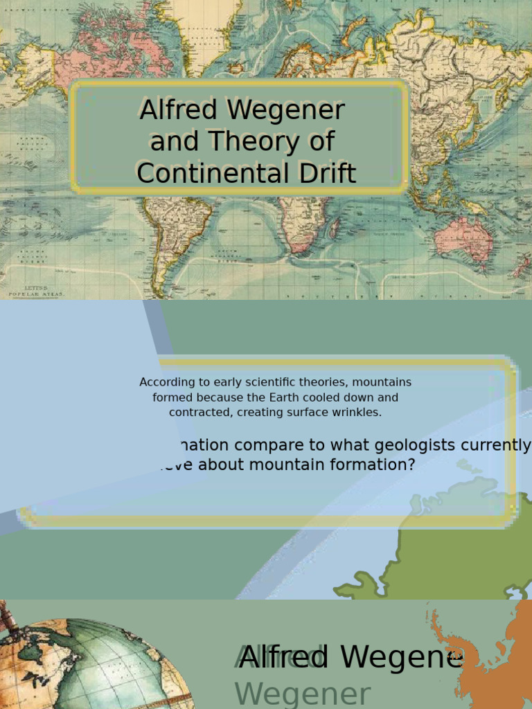 Alfred Wegener's Continental Drift Theory | PDF | Plate Tectonics ...