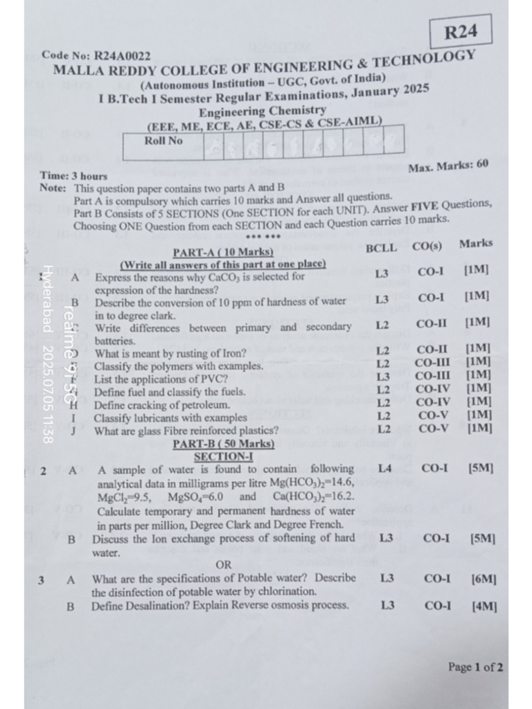 EC Q Paper R24 January | PDF