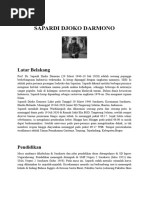 Biografi Sapardi Djoko Damono | PDF